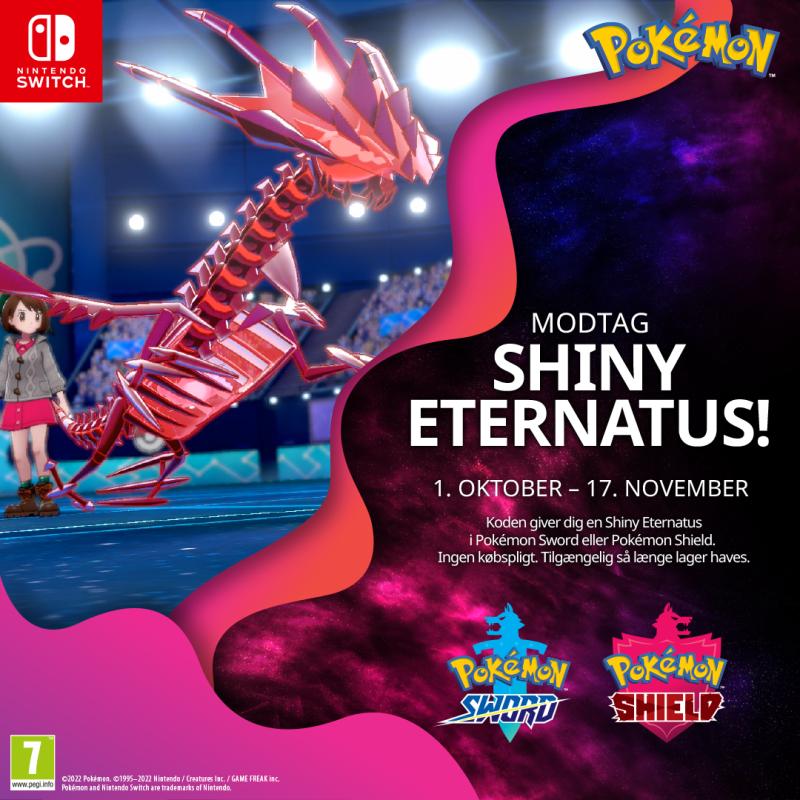 Shiny legendary Pokémon Eternatus | Gå koden gratis her
